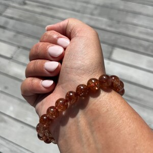 Gem Quality Stunning Red Copper Rutilated Quartz Bracelet 8mm or 8.5mm ...