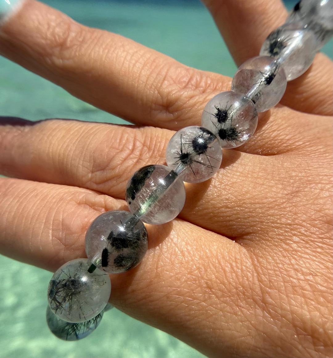 High Quality, Extremely Rare Hollandite Quartz "sea Urchin" Bracelet ...