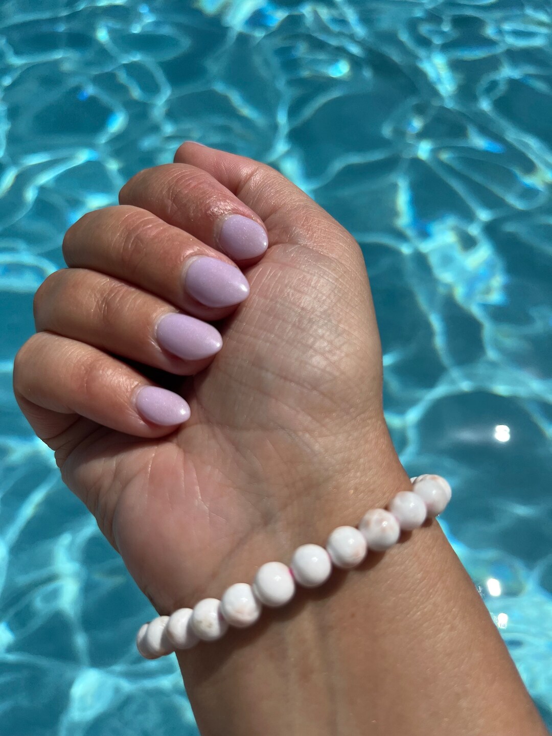 Pretty Pink Larimar/rose Natrolite Crystal Bracelet 10mm - Etsy