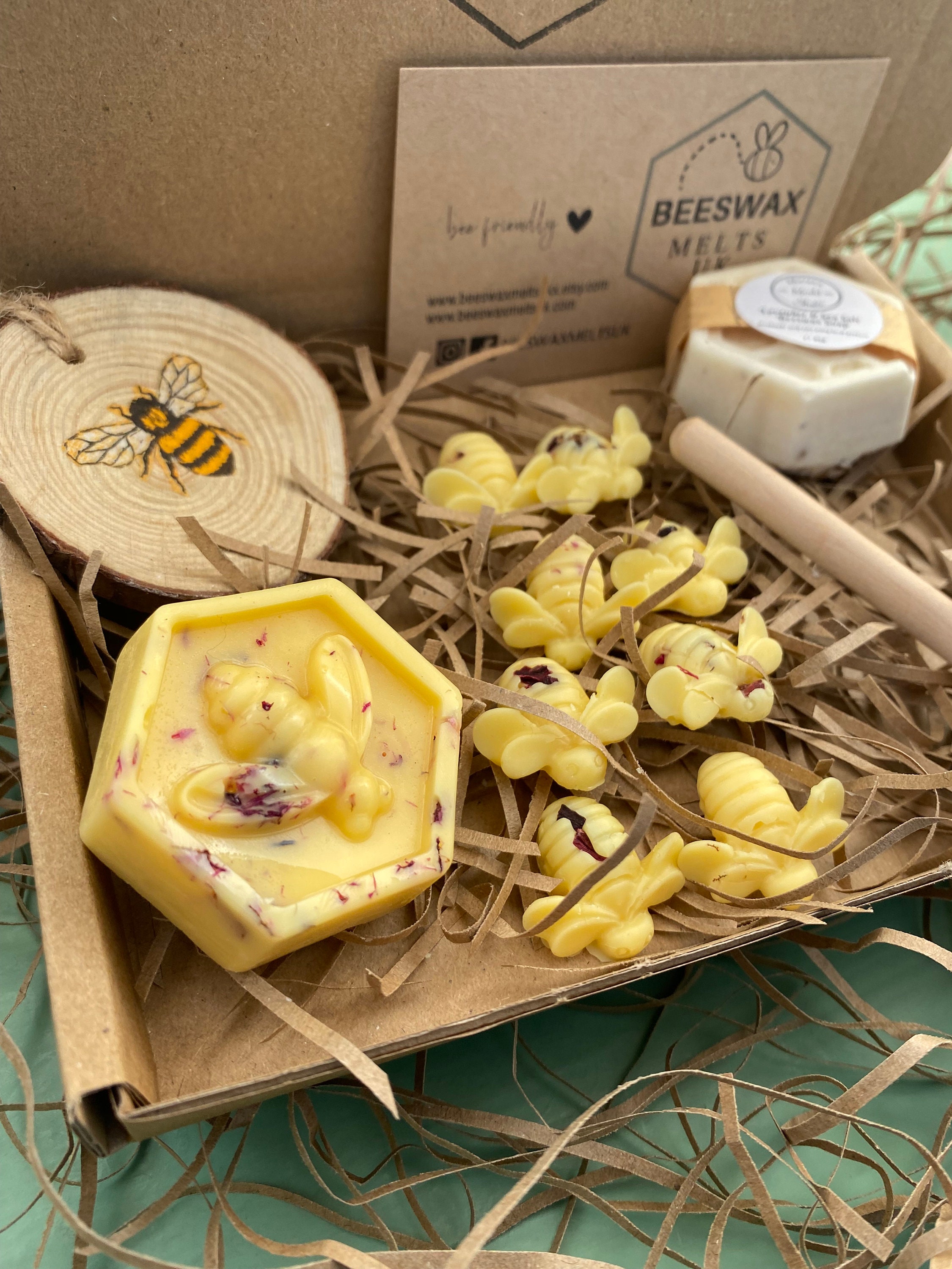 MINI Bee Gift Box Beeswax Melts Beeswax Soap Gift Box Bee - Etsy UK