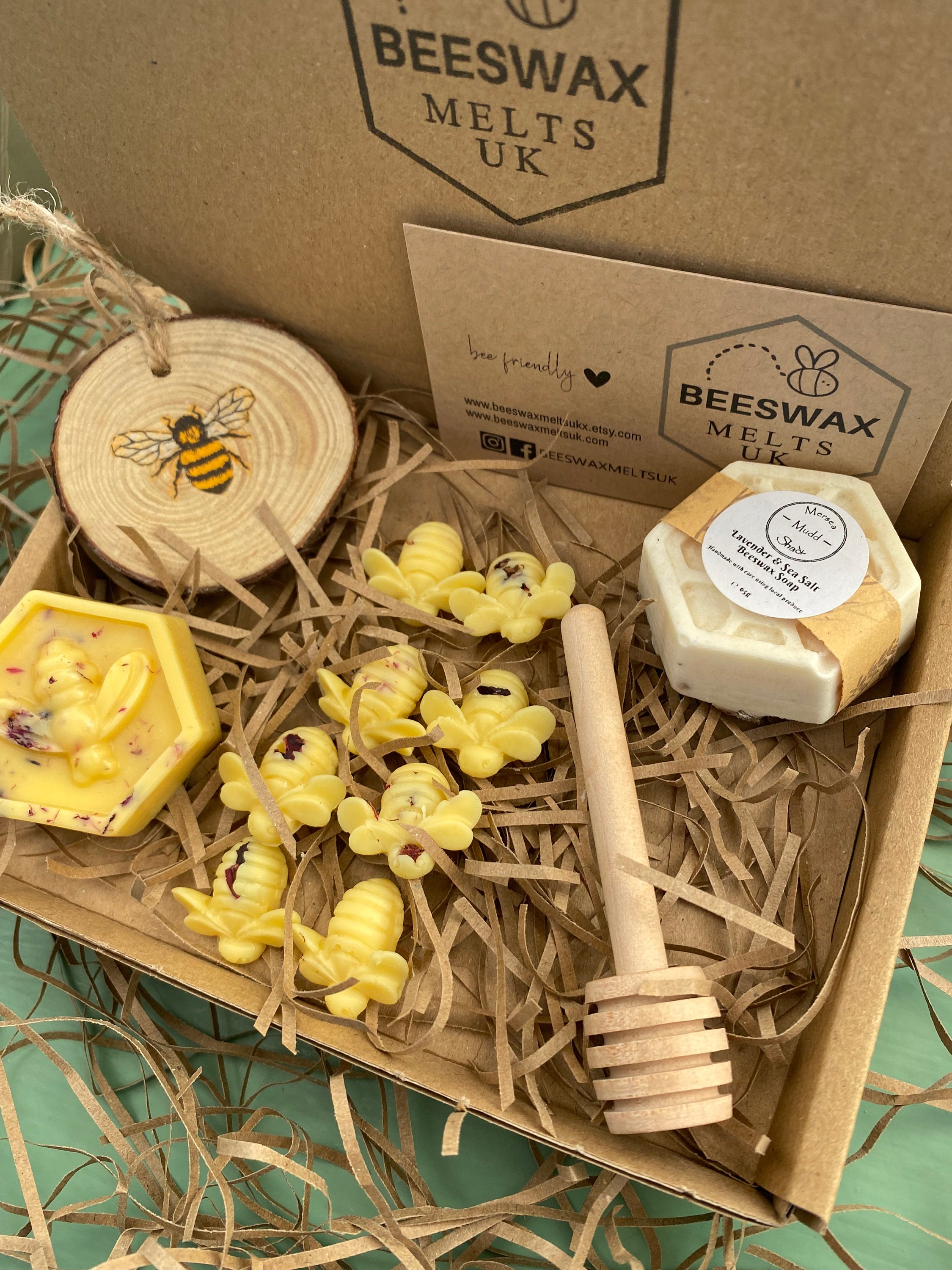 MINI Bee Gift Box Beeswax Melts Beeswax Soap Gift Box Bee - Etsy UK