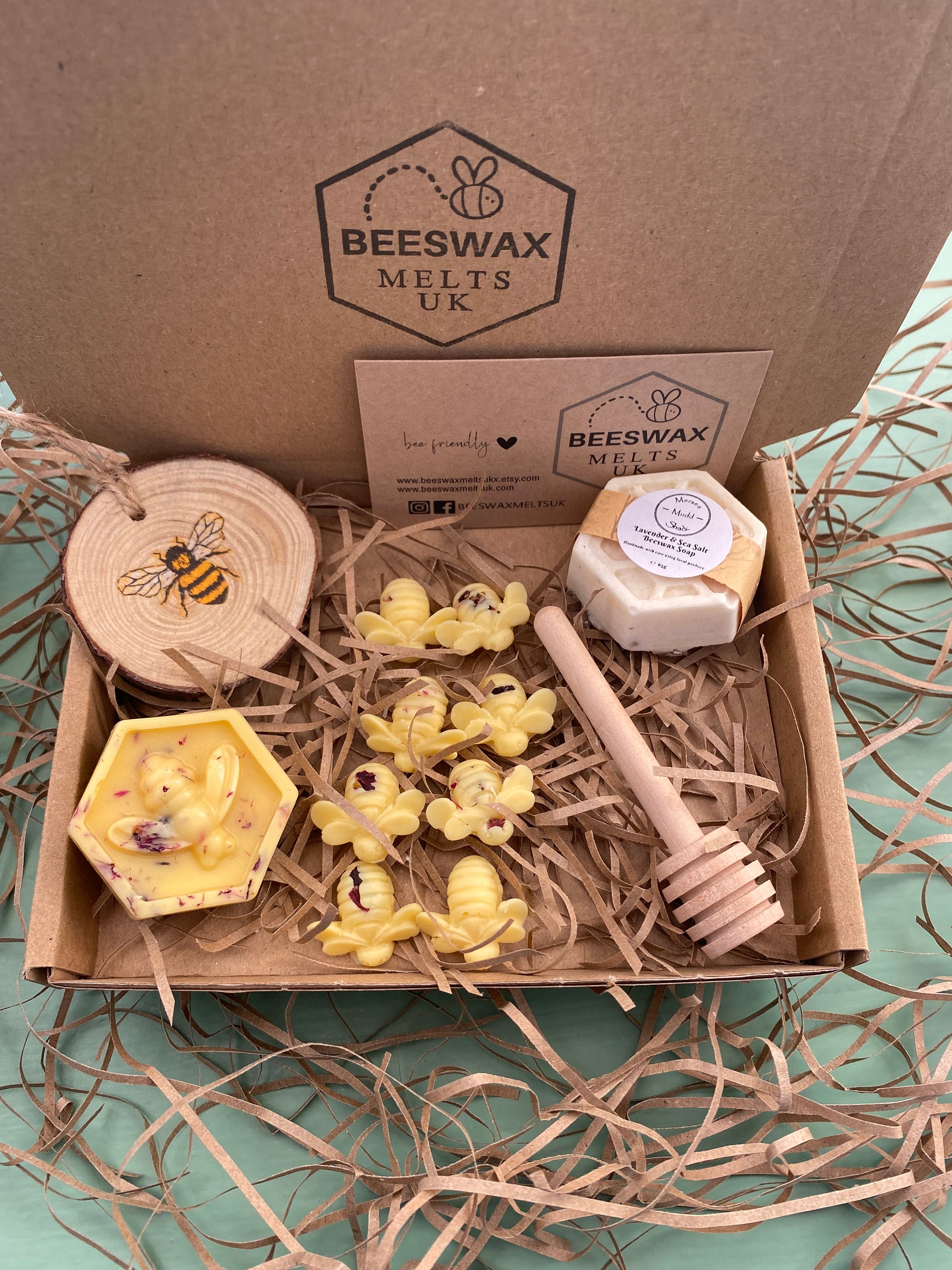 MINI Bee Gift Box Beeswax Melts Beeswax Soap Gift Box Bee - Etsy UK