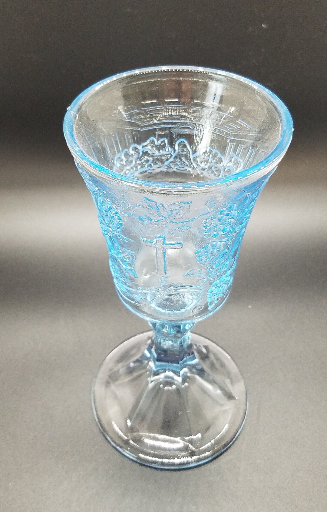 The Lord's Last Supper Blue Goblet From Indiana Glass. Lord's Last ...
