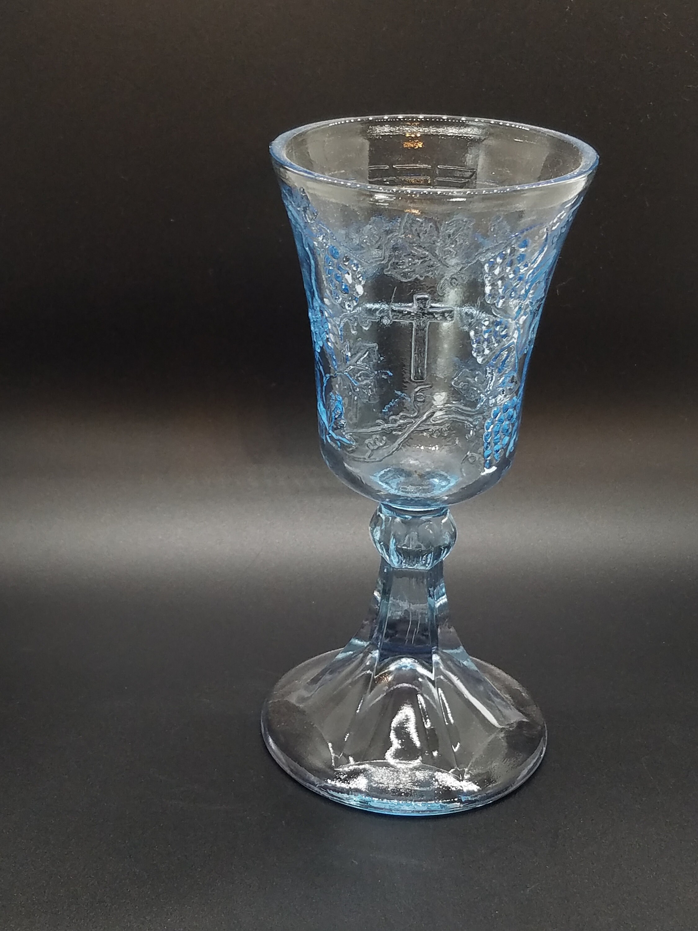 The Lord's Last Supper Blue Goblet From Indiana Glass. Lord's Last ...