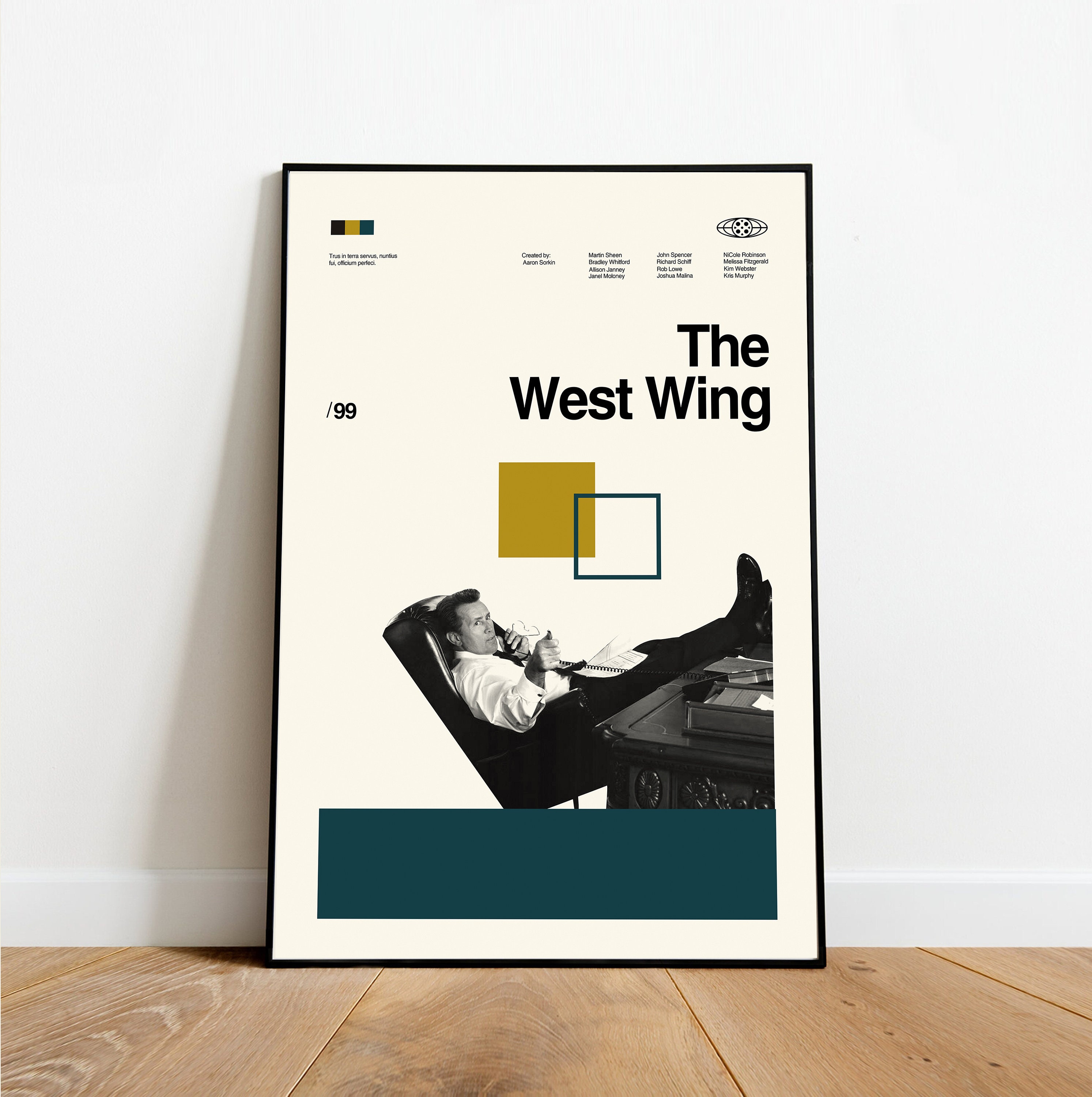 THE WEST WING - Movie Poster - Minimalist Art - Retro Modern