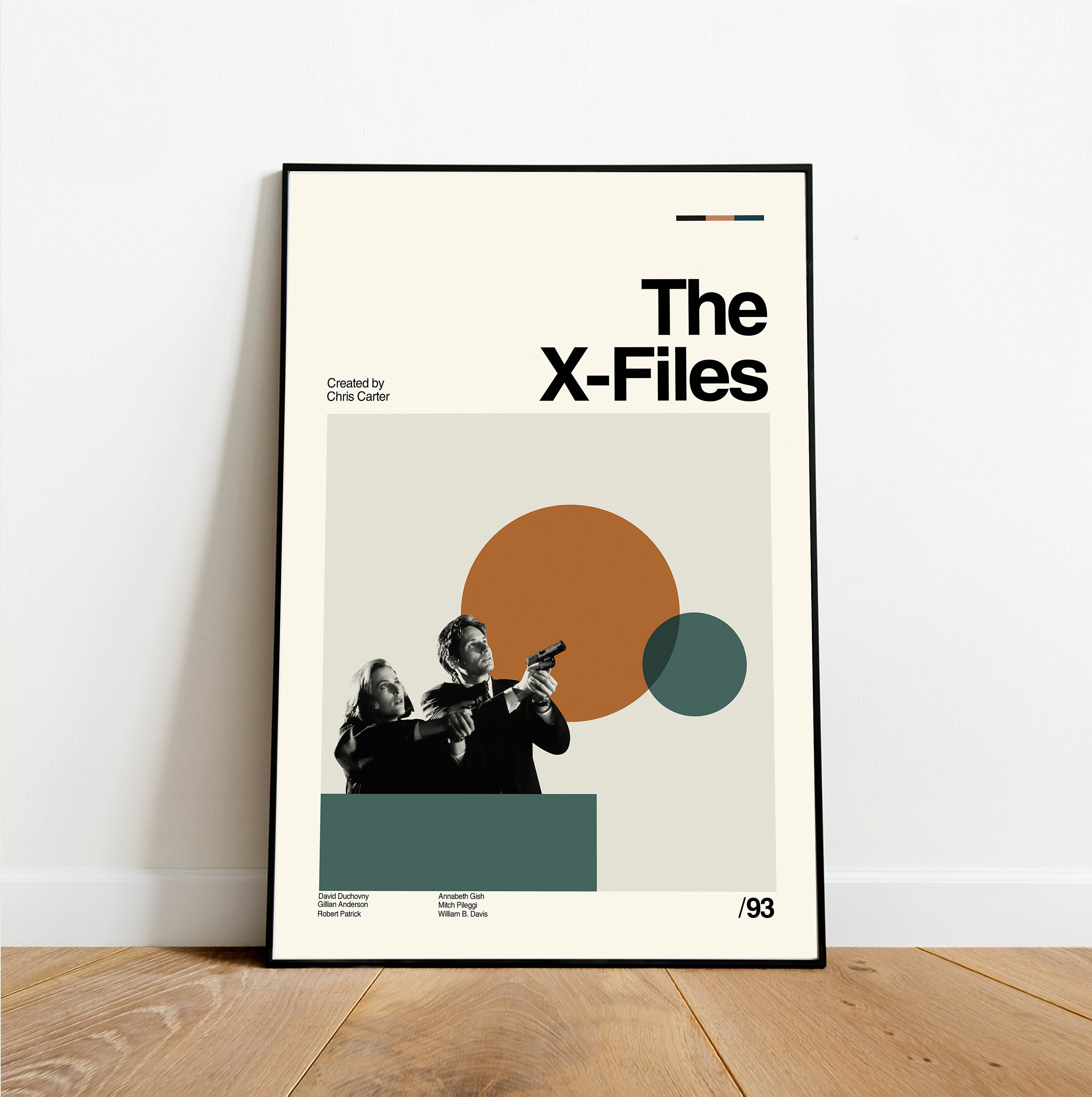 THE X-FILES - Tv Series - Retro Modern, Vintage Inspired Poster