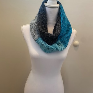 Blue Multi Sparkle Infinity Scarf - Etsy
