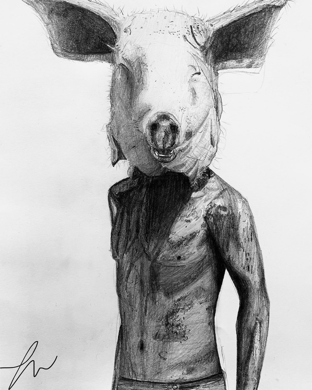 AHS: Pig Man - PRINT - Etsy