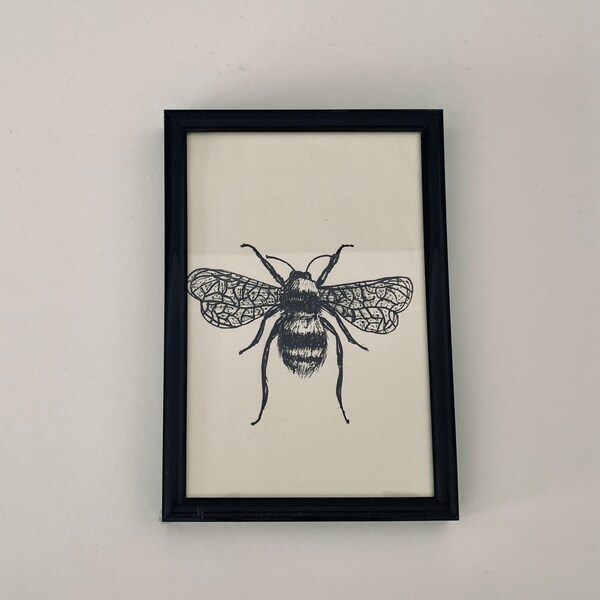 Bee Drawing - Etsy UK