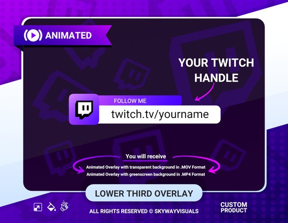 Follow Me Button Twitch