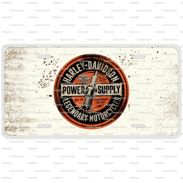 Harley Davidson Sublimation License Plate - Etsy