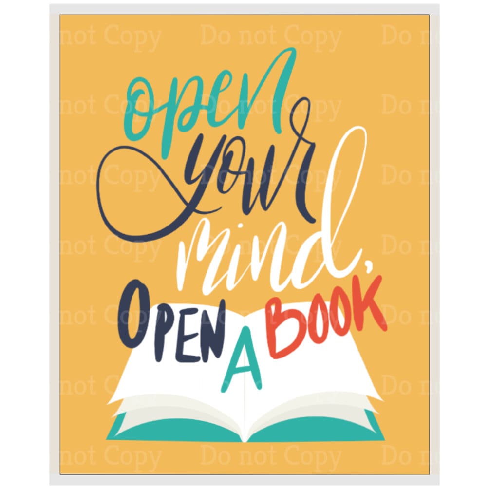 Open Your Mind Open a Book 8x12 Sign Aluminum | Etsy