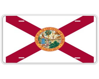 Florida Flag Plate - Etsy