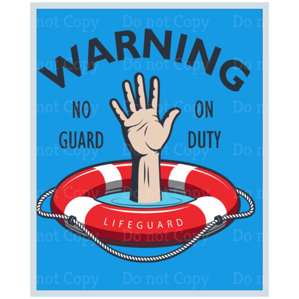 Achtung no Guard on Duty 8x12 Schild Aluminium | Etsy