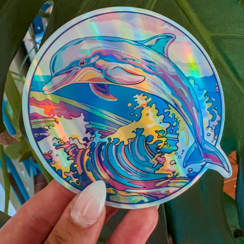 Dolphin Sticker - Etsy