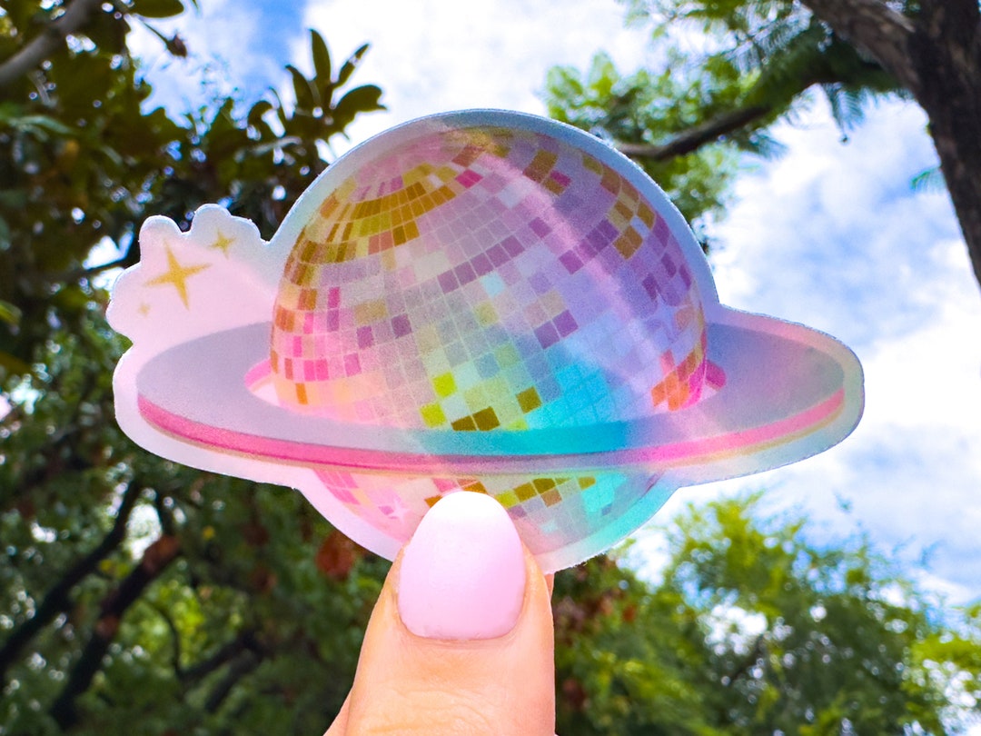 NEW Sparkle Disco Sticker Disco Saturn Sticker Preppy Disco - Etsy