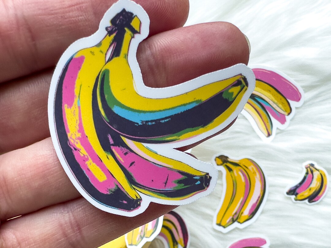 Banana Art Sticker Waterproof Matte and Glossy Going Bananas Water ...