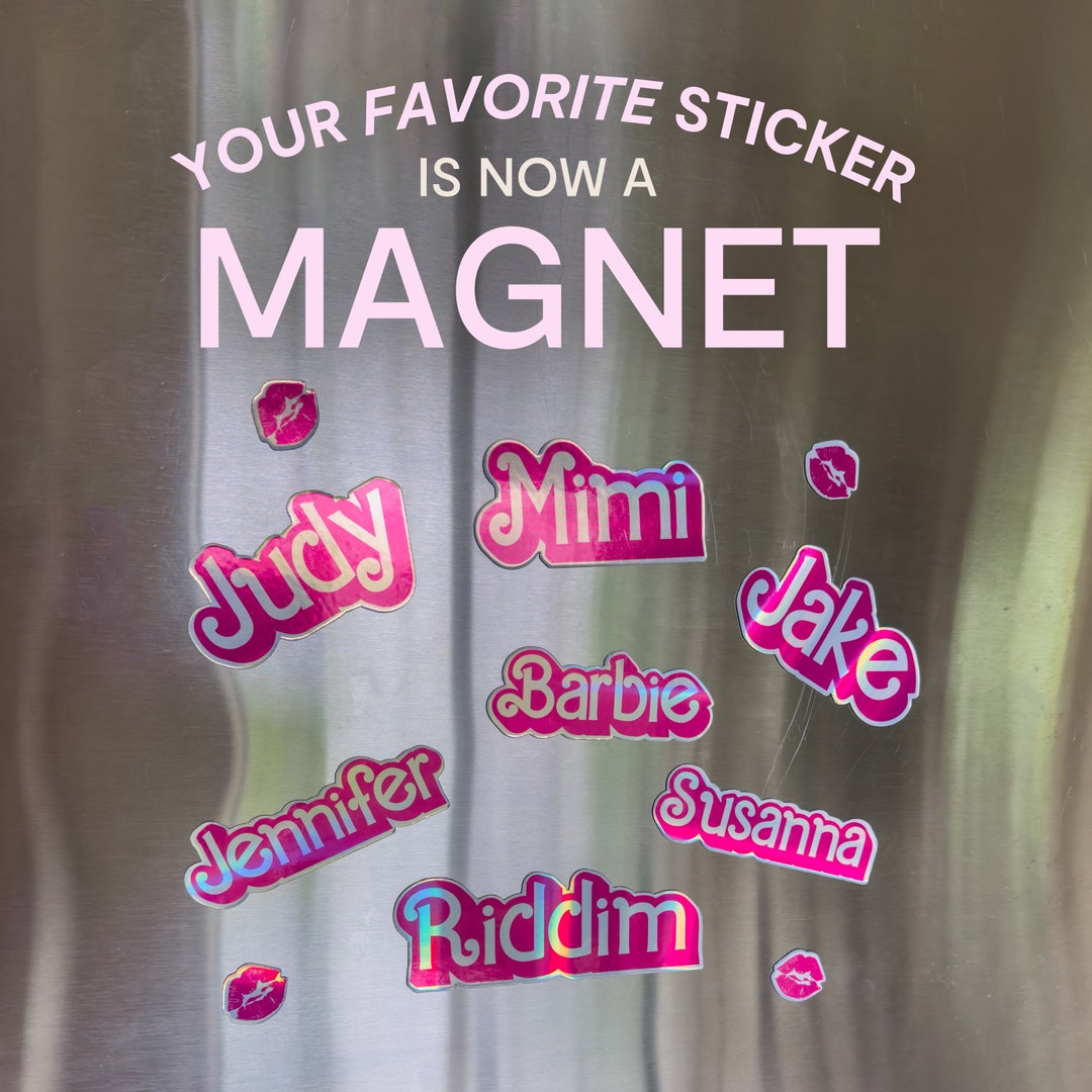 Custom Name MAGNET, Fridge Magnets, Party Favors, Name Tags, Bridesmaid ...
