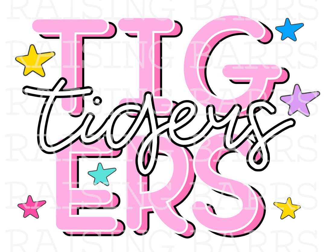 Tigers Sublimation Design | Tigers Mascot Design, Tigers Png Design ...