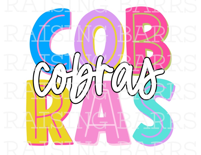 Cobras Png, Cobras Mascot, Cobras Sublimation Design - Etsy
