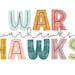 Warhawks Sublimation Design Warhawks Png Warhawks Mascot - Etsy