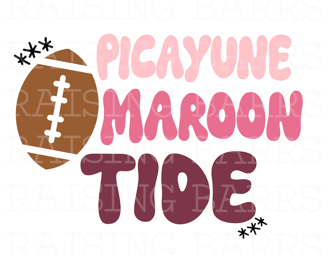 Picayune Png, Maroon Tide Png, Picayune Sublimation Design, Picayune ...