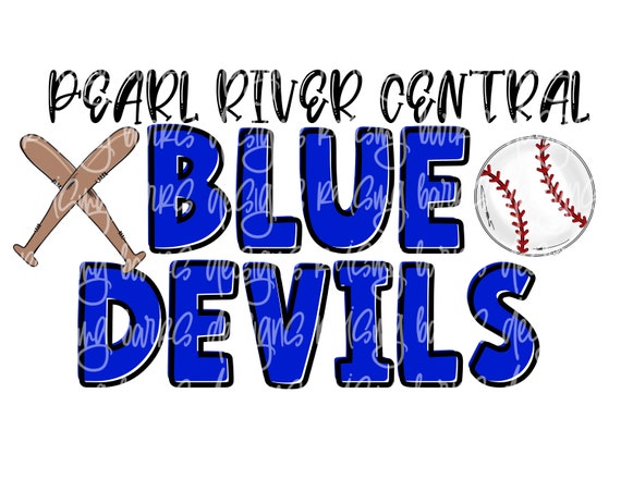 PRC Blue Devils Sublimation Design Download PRC Baseball | Etsy