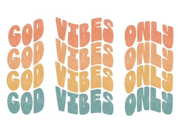 God Vibes Only Sublimation Design Download Jesus | Etsy