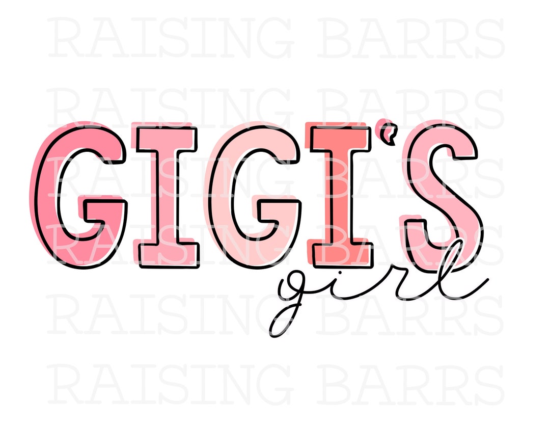 Gigis Girl Sublimation Download | Gigi Png File, Gigi Digital Download ...
