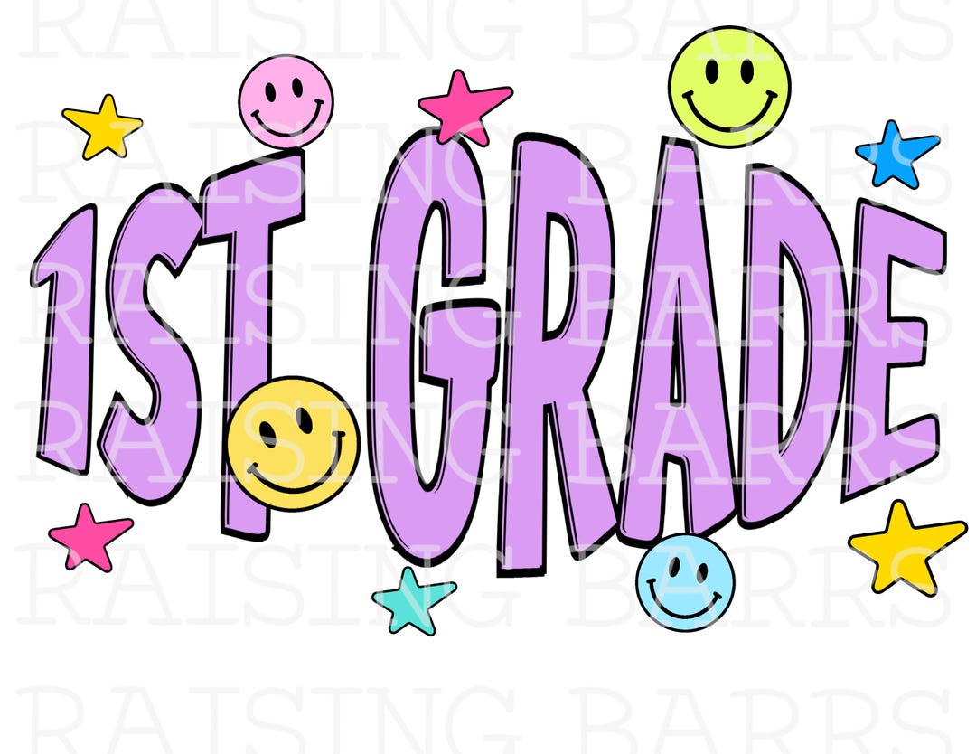 1st Grade Png, Back to School Png, First Grade Sublimation Design ...