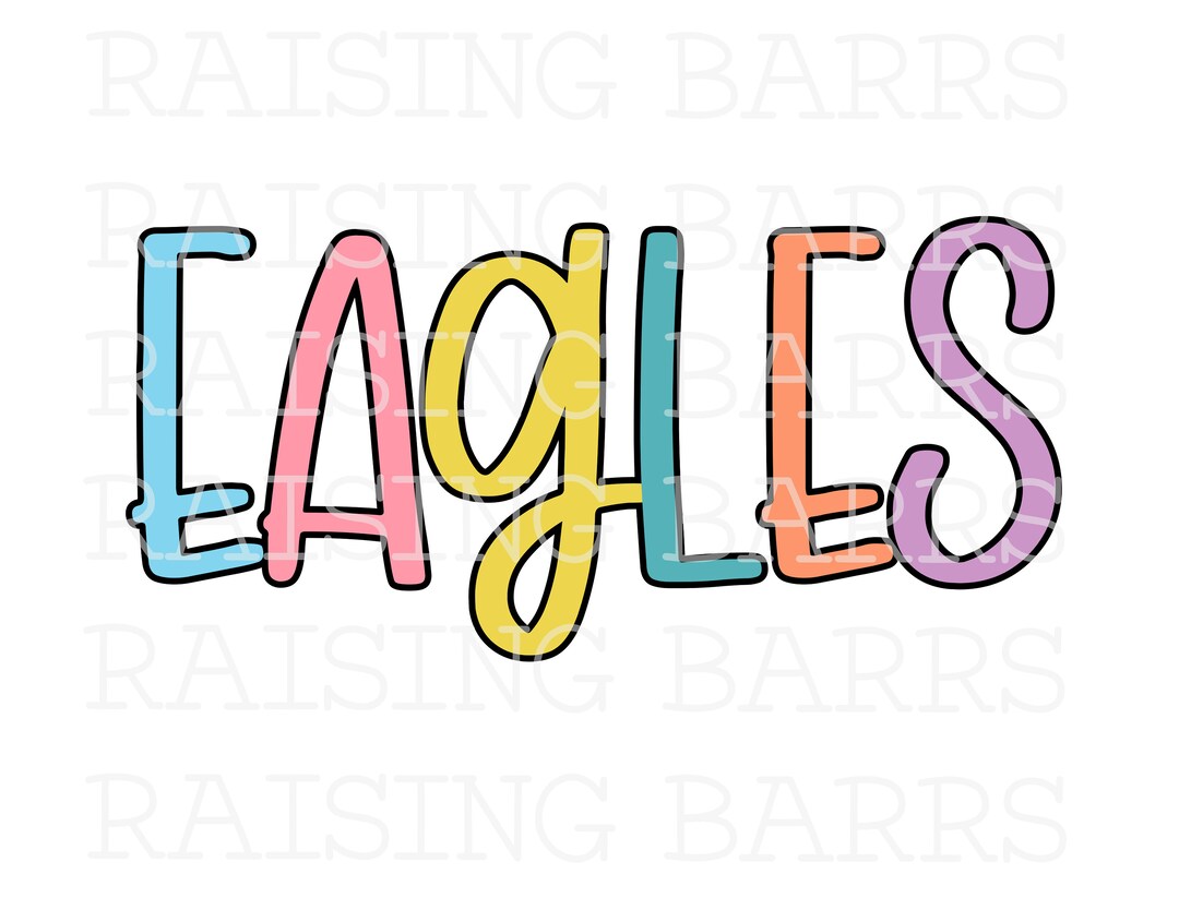 Eagles Sublimation Design Download Team Mascot Png Eagles - Etsy