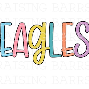 Eagles Sublimation Design Download Team Mascot Png Eagles - Etsy