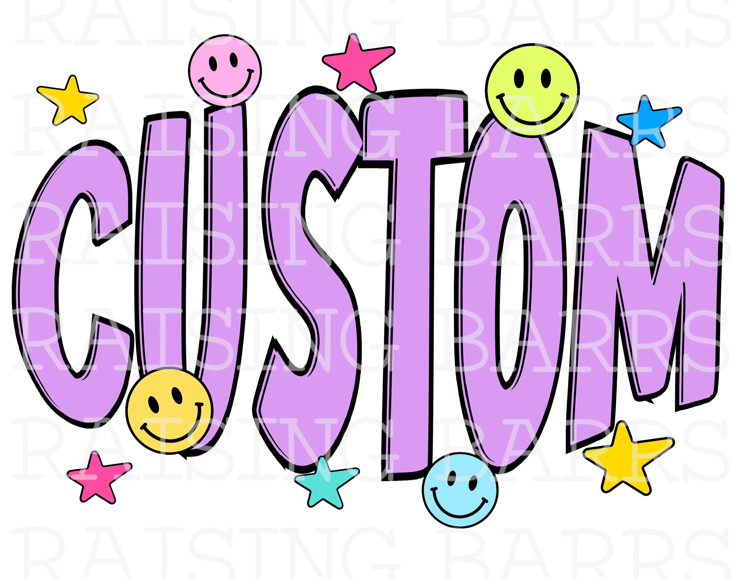 Custom Text| Custom Mascot,custom Png, Custom Sublimation Design ...