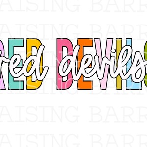 Red Devils Sublimation Devils Mascot Png, Devils Png, Devil Mascot Png ...