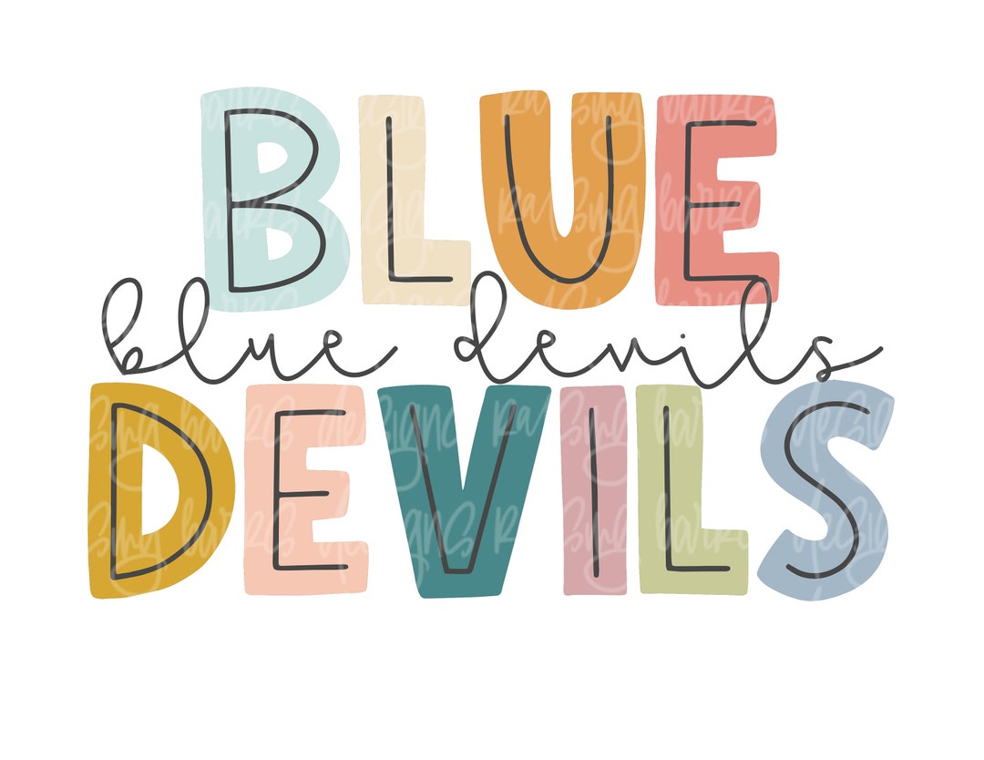 Blue Devils Sublimation Download | Blue Devils Mascot Png, Blue Devils ...