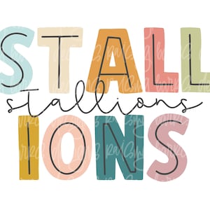 Stallions Png| Stallions Mascot Png, Stallions Sublimation Design ...