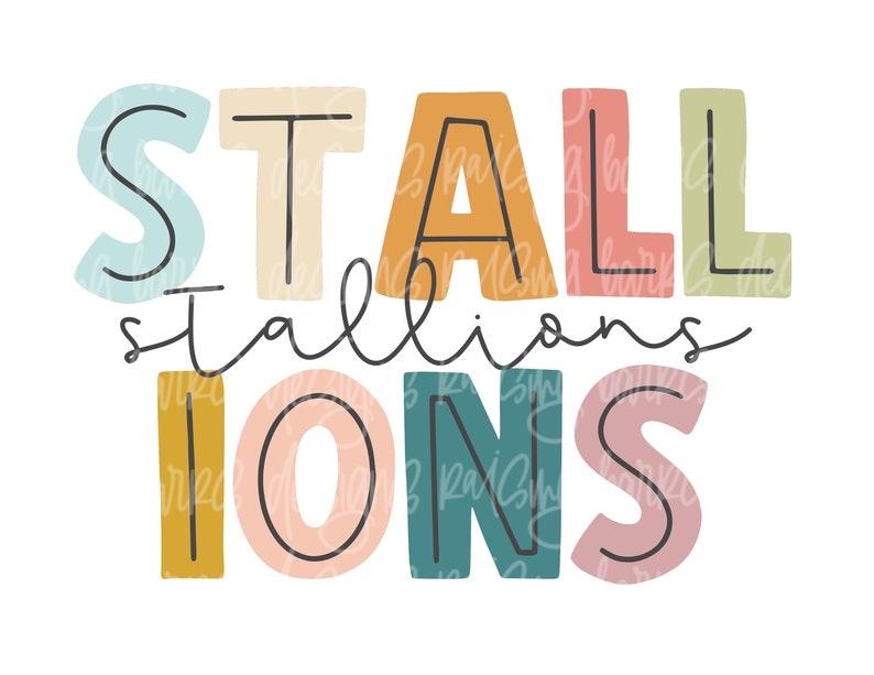 Stallions Png| Stallions Mascot Png, Stallions Sublimation Design ...