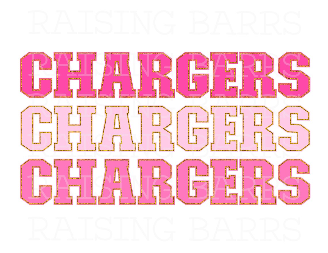Pink Chargers Sublimation Design| Chargers Png, Chargers Mascot Png ...
