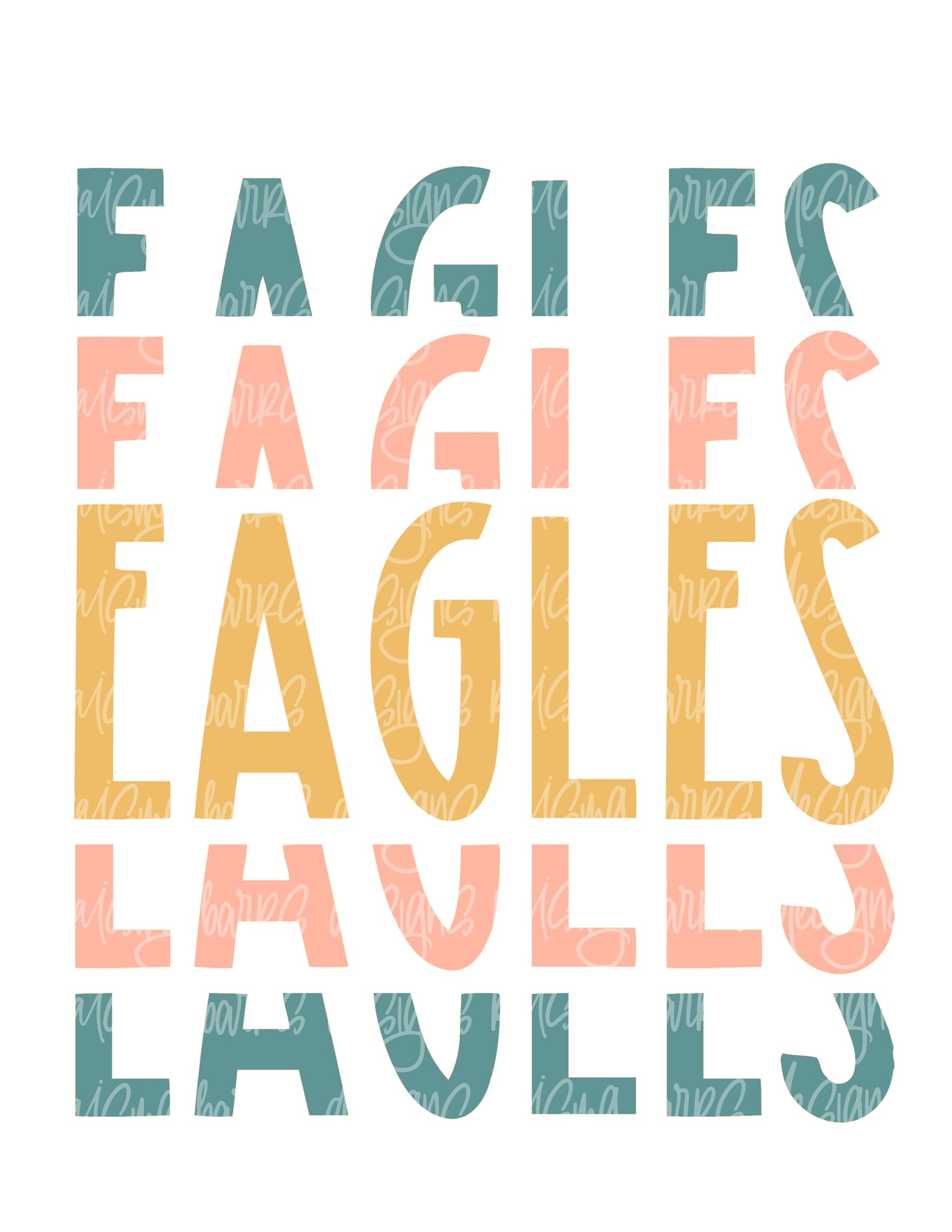 Eagles Sublimation Design Download Team Mascot Png Eagles - Etsy