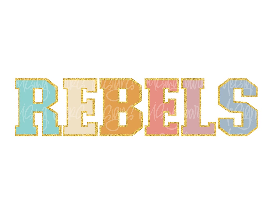 Rebels Sublimation Rebels Png Mascot Png Rebels Digital - Etsy