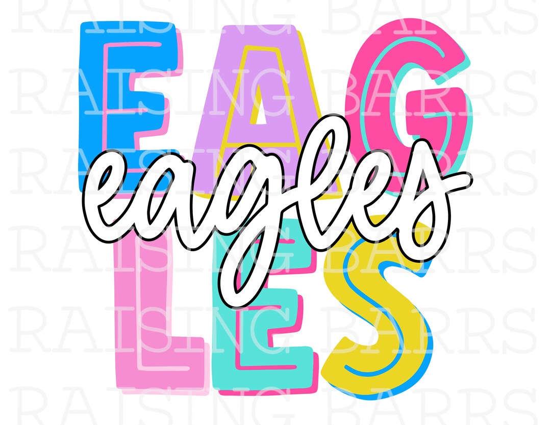 Eagles Sublimation Design Download| Team Mascot Png, Eagles Mascot Png ...
