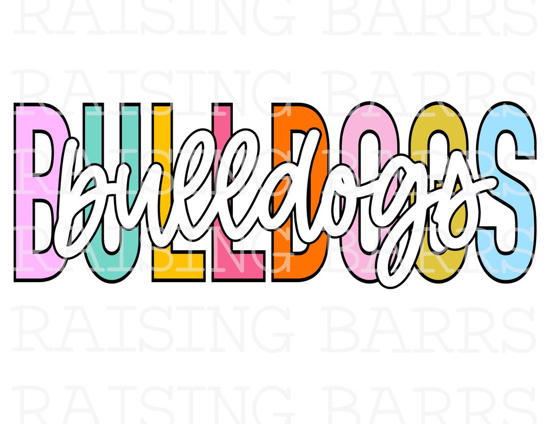 Bulldogs Sublimation Design | Mascot PNG (digital Download) - Etsy