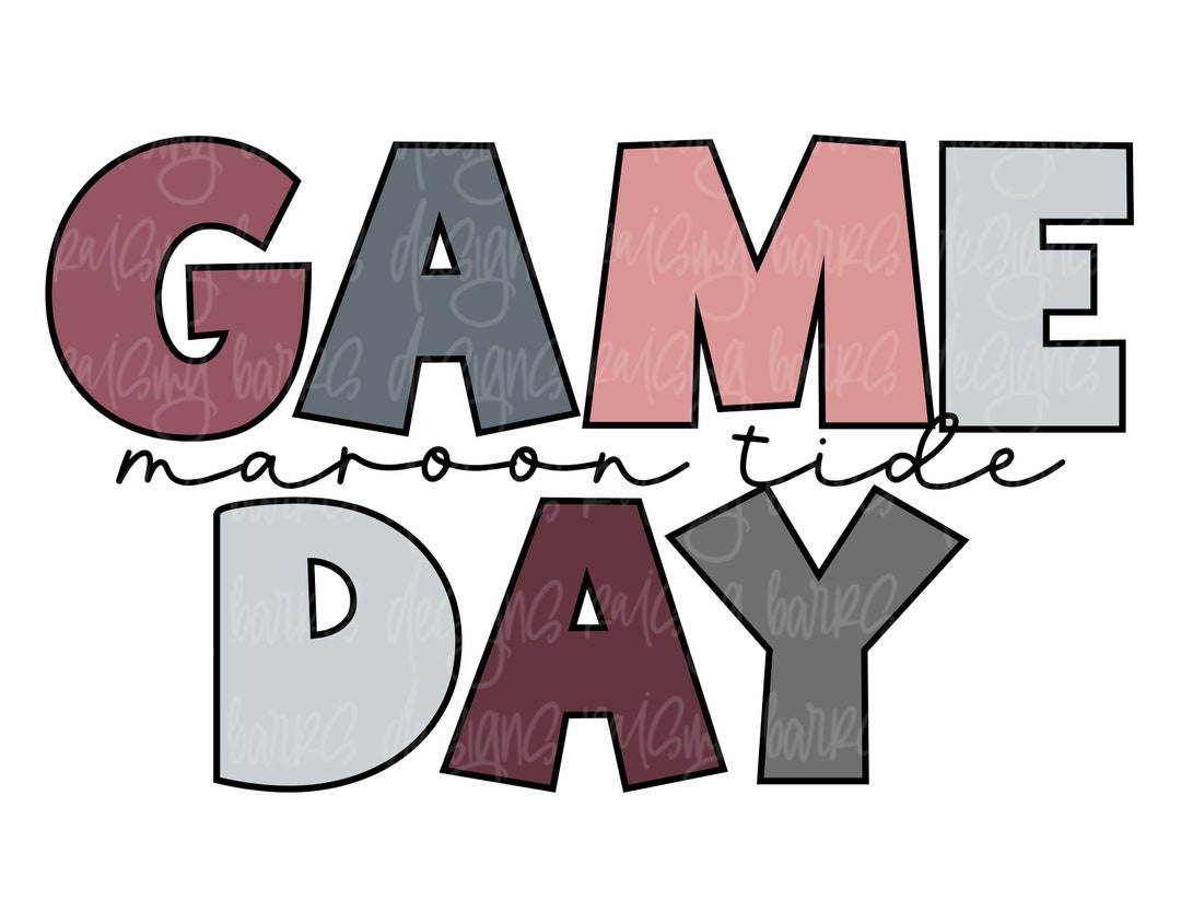 Picayune Game Day Png| Football Season Png, Game Day Design, Game Day ...
