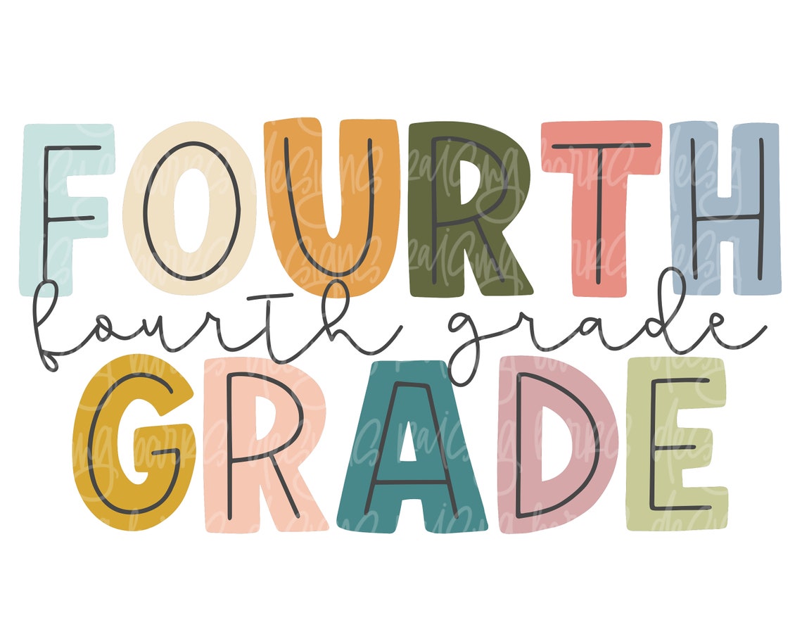 Fourth Grade Png Fourth Grade Teacher Png Fourth Grade - Etsy
