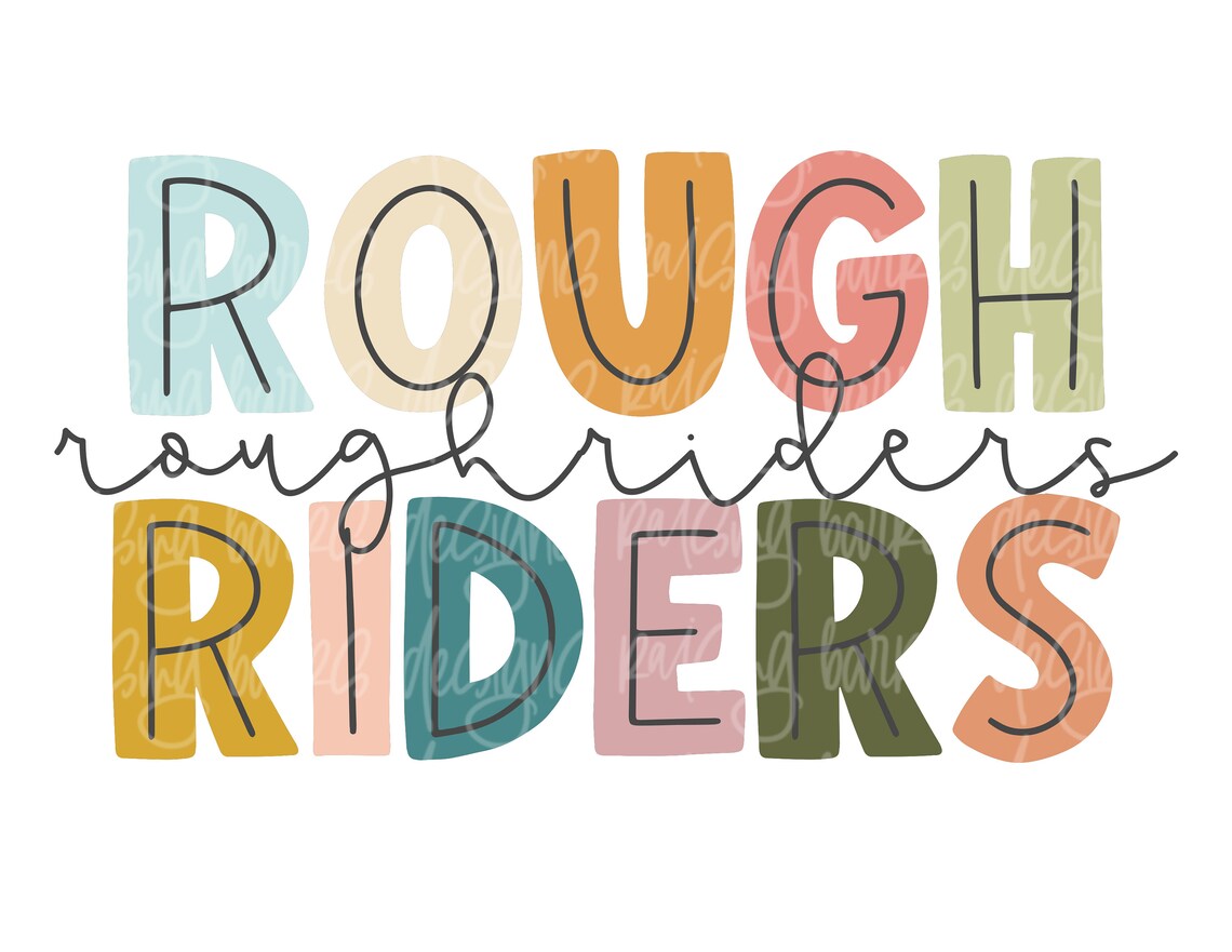 Roughriders Sublimation Roughriders Png Mascot Png - Etsy