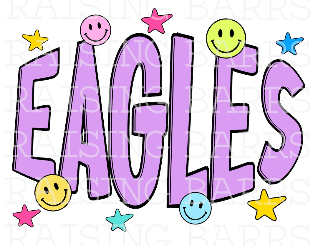 Eagles Sublimation Design Download| Team Mascot Png, Eagles Mascot Png ...