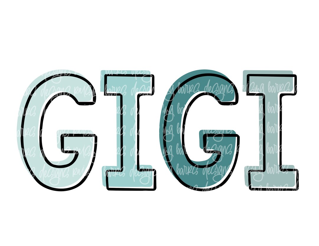 Gigi Sublimation Download | Gigi Png File, Gigi Digital Download ...