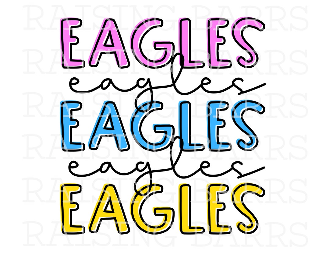 Eagles Sublimation Design Download| Team Mascot Png, Eagles Mascot Png ...