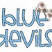 Blue Devils Png, Devils Digital File, Carriere Ms Png, Mascot Png, PRC ...