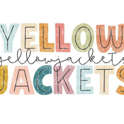 Yellow Jackets PNG digital Download Only - Etsy